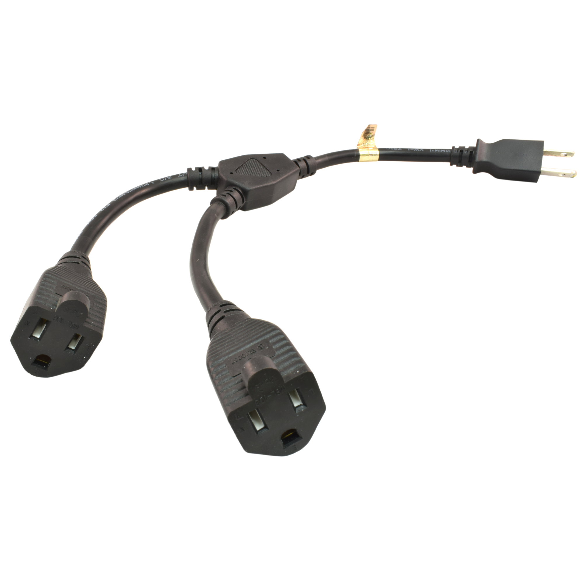 PTC Premium Y-Splitter Power Extension, 14"inch - Walmart.com