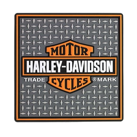 Harley-Davidson Magnet, Bar & Shield Diamond Plated Rubber Tile Magnet ...