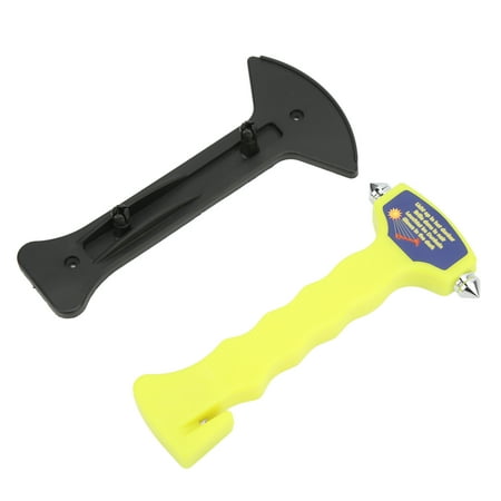 Emergency Escape Tool, Hammer Yellow 2 in 1 Window Breaker Seatbelt ...