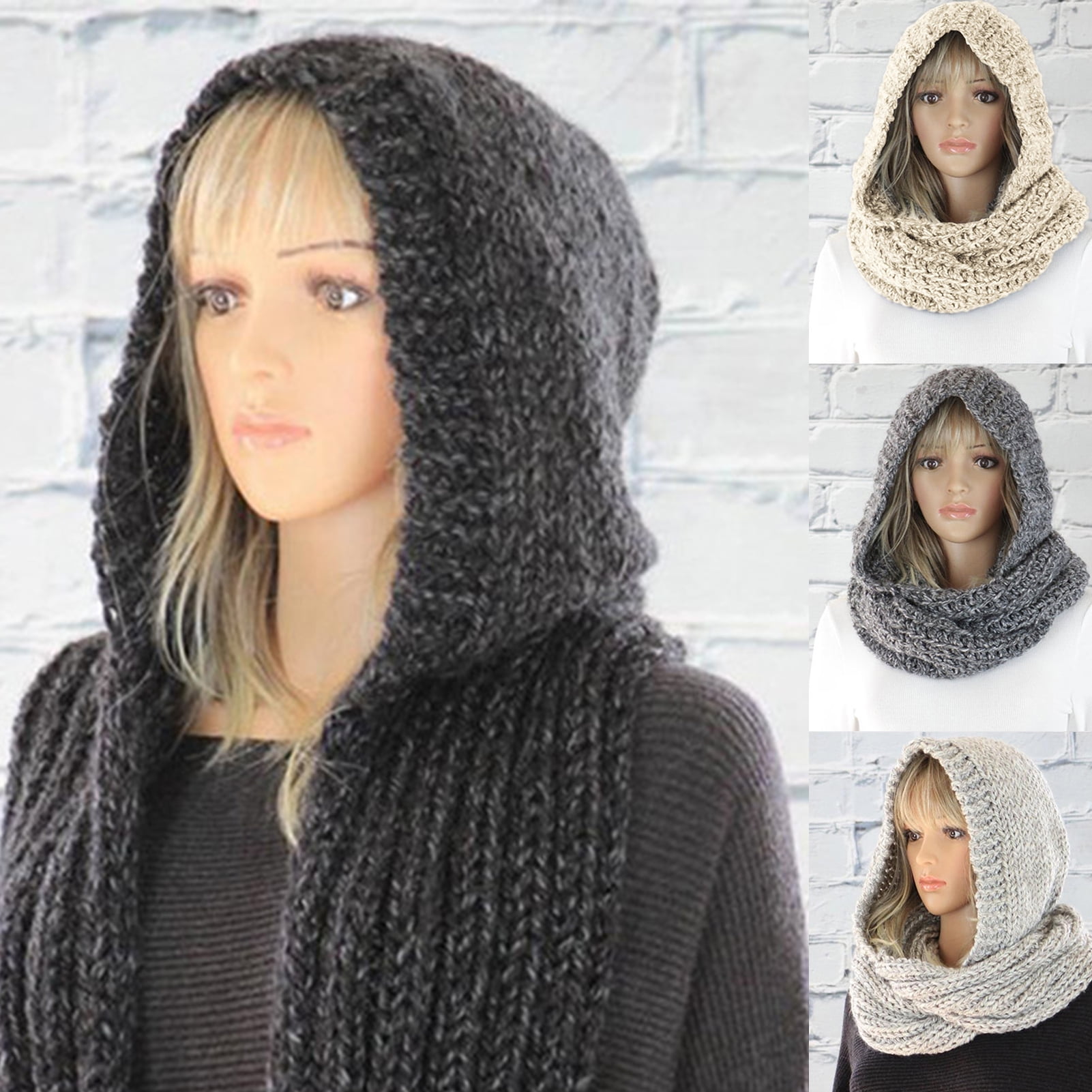 SPRING PARK Autumn Classic Winter Women Elegant Solid Color Warm Knit ...