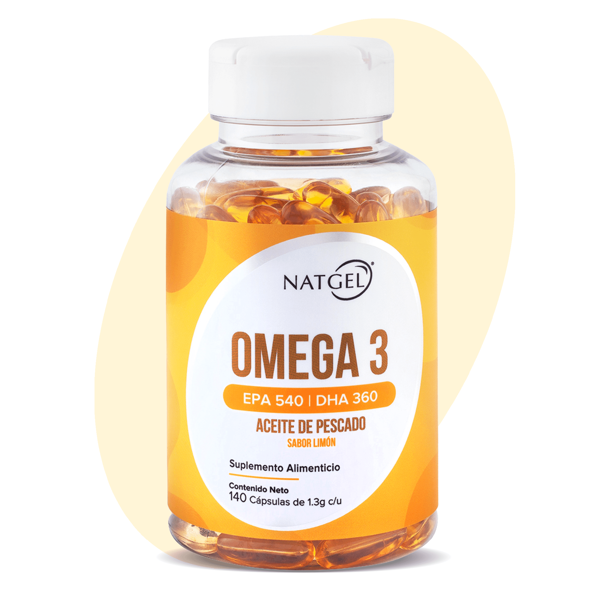 FISH OIL | Omega 3 EPA 540 mg DHA 360 mg | 140 Softgels de 1300 mg ...
