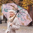 Cute Sika Deer Pattern Umbrella Folding Sun Umbrella Travel Auto Open ...