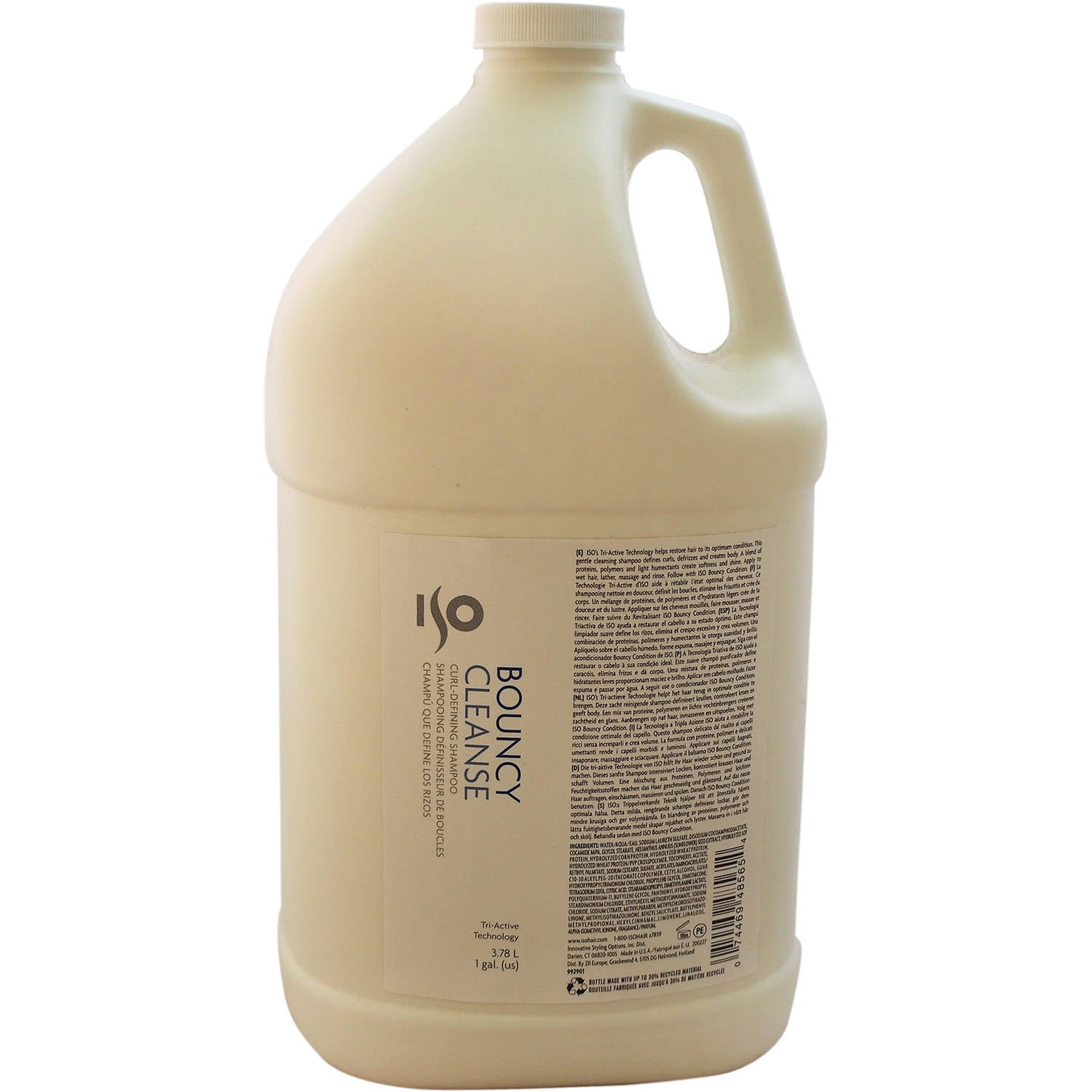 Bouncy Cleanse Curl Defining Shampoo by ISO for Unisex, 1 Gallon ...