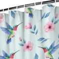Basics Bathroom Shower Curtain, Water Resistant Fabric with Grommets ...