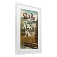 Stupell Industries Vintage My Happy Place White Framed Print Under ...