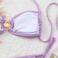 Aayomet Womens Tankini Bathing Suits Purple Beachwear 2 Piece Set Metal