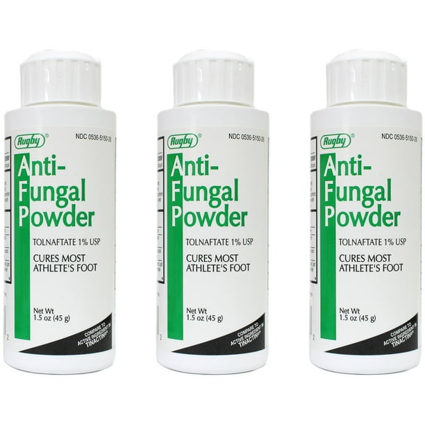 3 Pack Tolnaftate 1% Antifungal Powder - Compared to Tinactin 1.5 oz ...