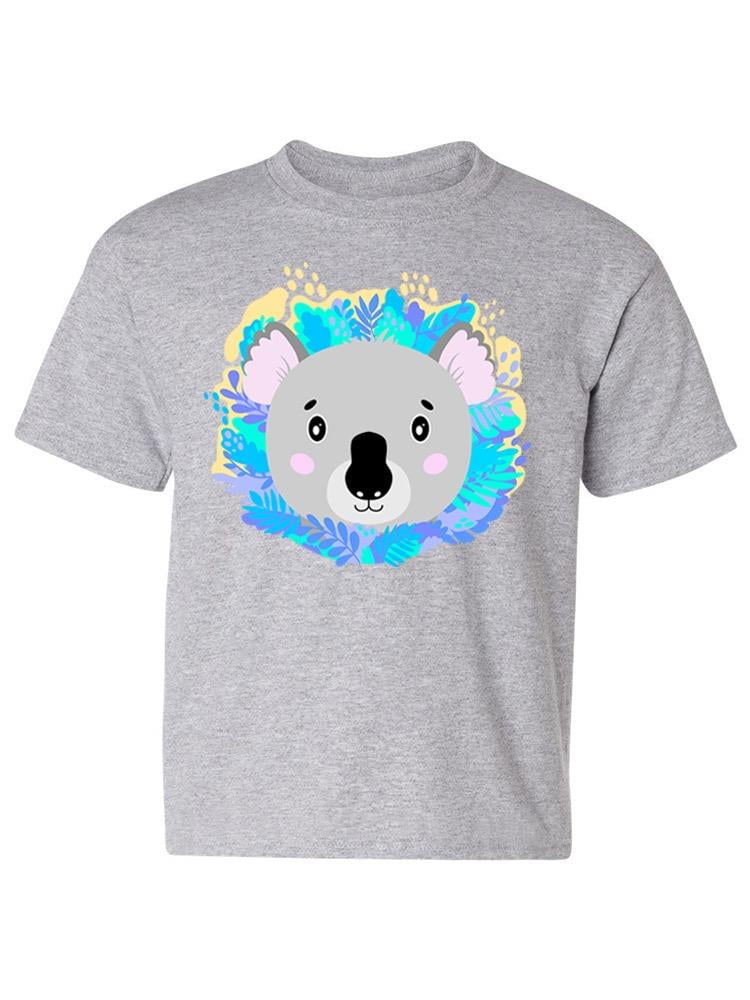 Koala Face With Leaves T-Shirt Juniors -Image by Shutterstock X-Large ...