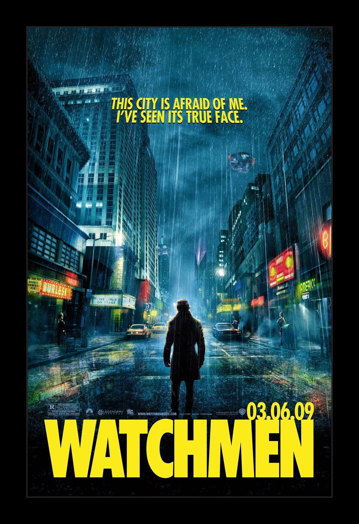 THE WATCHMEN - 11x17 Framed Movie Poster - Walmart.com