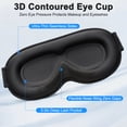 GARITIN 3D Weighted Sleep Mask, 100% Blackout Breathable Eye Mask for ...
