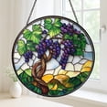 Garden Inspired Grapevine Stained Glass Window Suncatcher2101 - Walmart.com