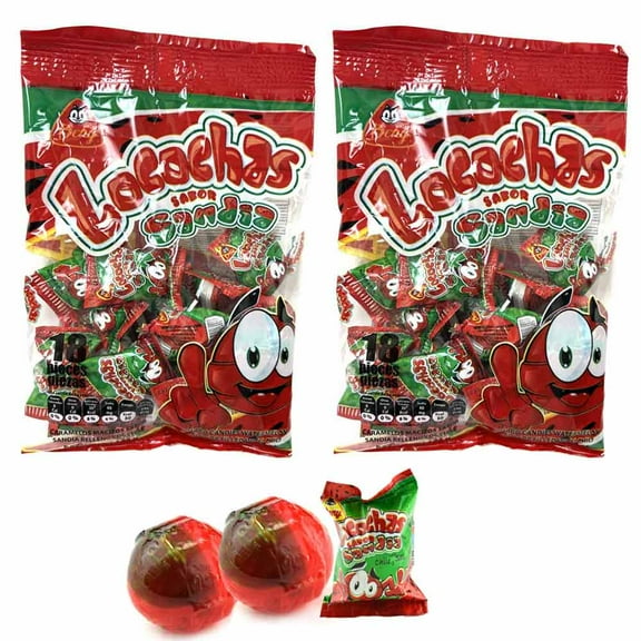 Locochas Revolcadas Watermelon flavor hard candy with spicy chili ...