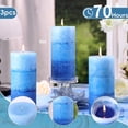 Blue Ocean Scented Pillar Candles, 2.8x6 Inch Non-Toxic Blue Pillar ...
