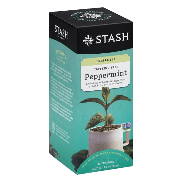Stash Peppermint Herbal Tea 30-Bag Box - Walmart.com
