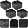 LAMIRO Furniture Lift Bed Risers: 4Pcs 3 Inch Black - Walmart.com