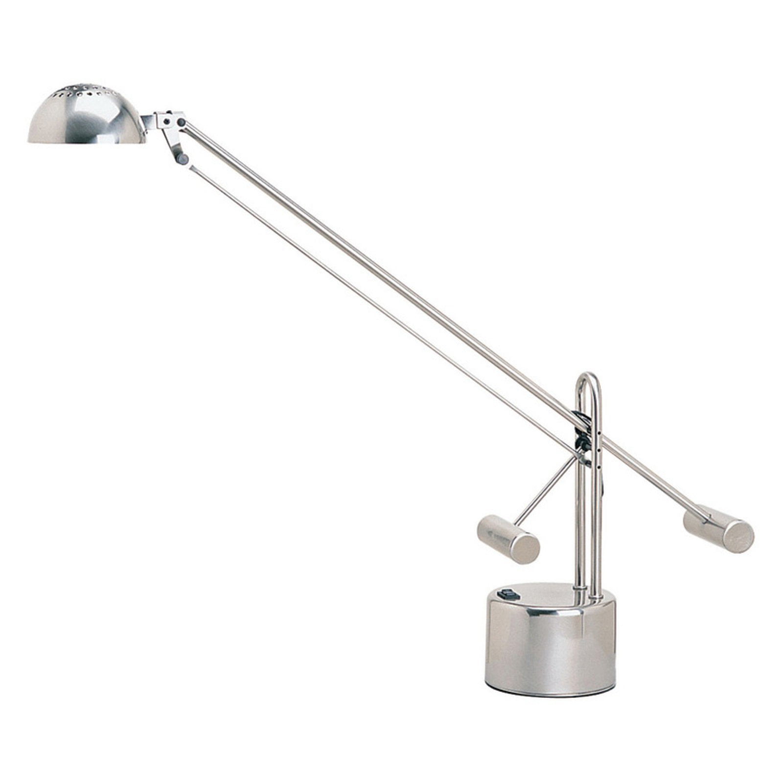Dainolite Halogen Desk Lamp - Satin Chrome - Walmart.com
