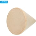 25x25mm Natural Wood Cone Ring Holder, 20 Pack Finger Jewelry Display ...