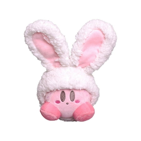 Kirby Waddle Dee Plush Doll Toy Rabbit Long Ear Pink Kirby Doll Cute ...