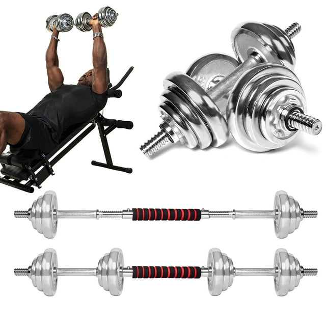 Weights Dumbbells Set with Connector, Barbell Weight Set for Home Gym ...