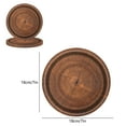 10 Pcs Disposable Wood Grain Paper Plates – 7.1 x 7.1in Rustic Vintage ...