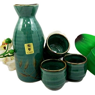 Glazed Ceramic 3 Pcs Japanese Sake Set In Gift Box - Walmart.com
