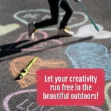 Walkie Chalk Stand Up & Draw, Kids Sidewalk Chalk Kit Toy in Tropical ...