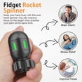 4 in 1 Metal Fidget Desktop Toy, EDC Finger Spinning Toy, Cool Light Up ...