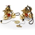 4 Pack Lucky Wind Chimes, Chinese Wind Bell, 3-Bell Vintage Blessing ...