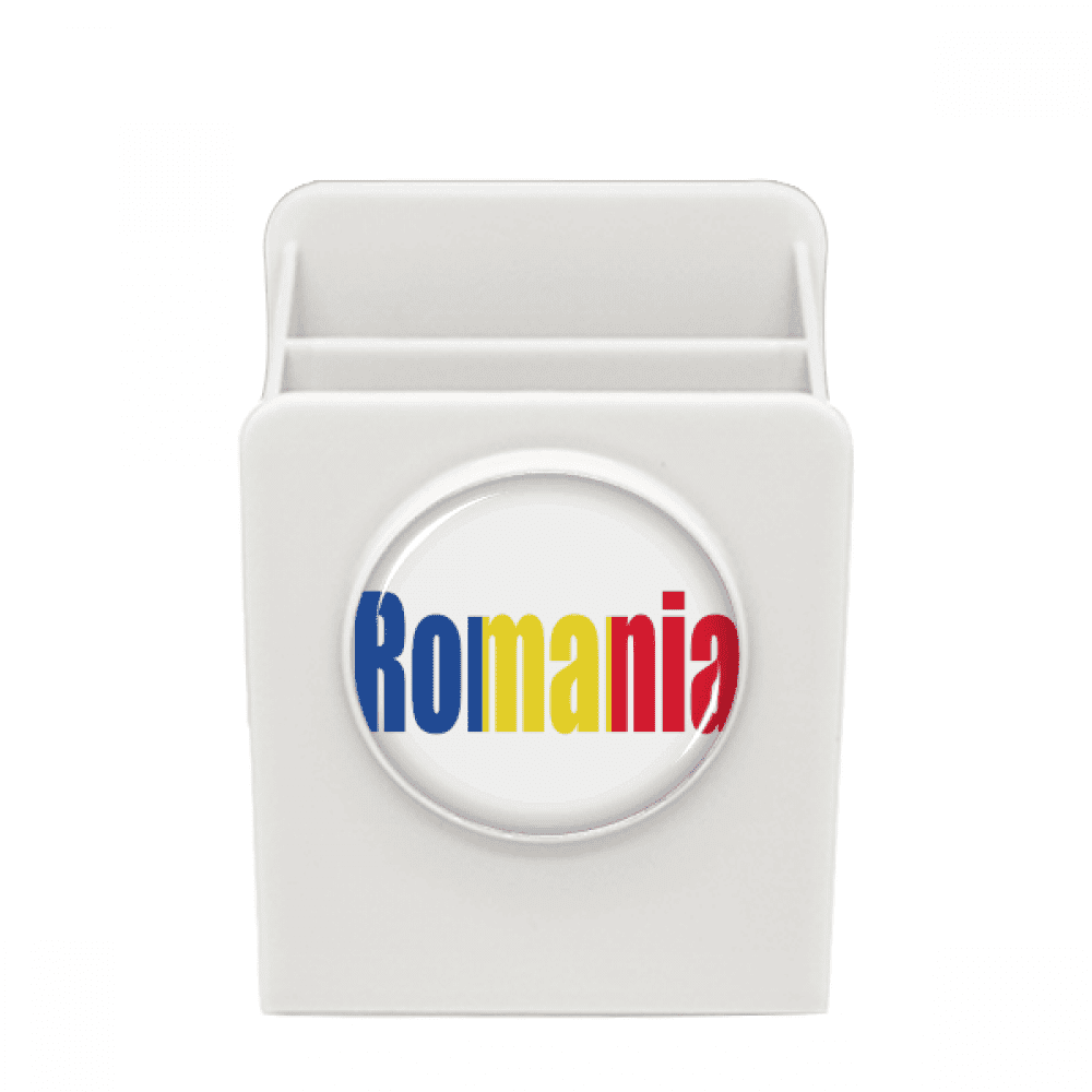 Romania Country Flag Name Desk Pencil Holder Cup Pen Organizer ...