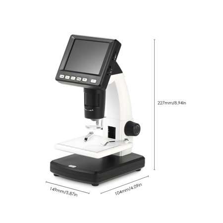 Professional Portable Stand Alone Desktop 3.5" LCD Digital Microscope ...