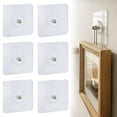 No-Drill Screw Stickers, 6 Pcs Reusable Drill Free Adhesive Hooks ...