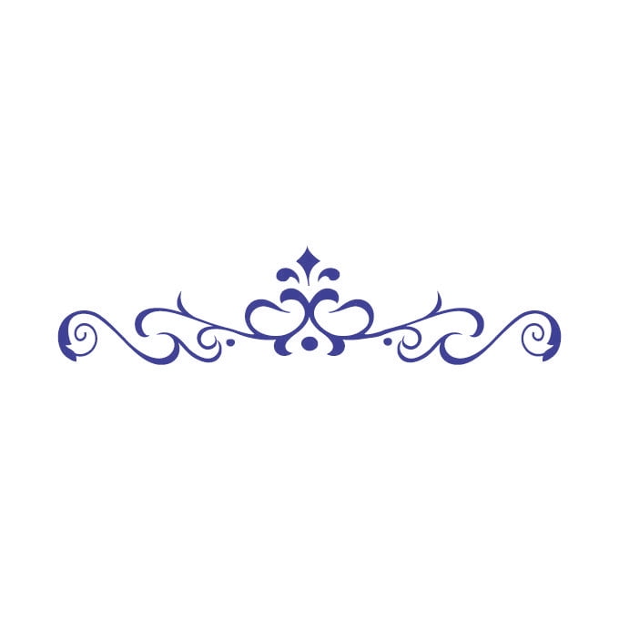 Vinyl Scroll Patterns - Medium - Royal Blue - Walmart.com