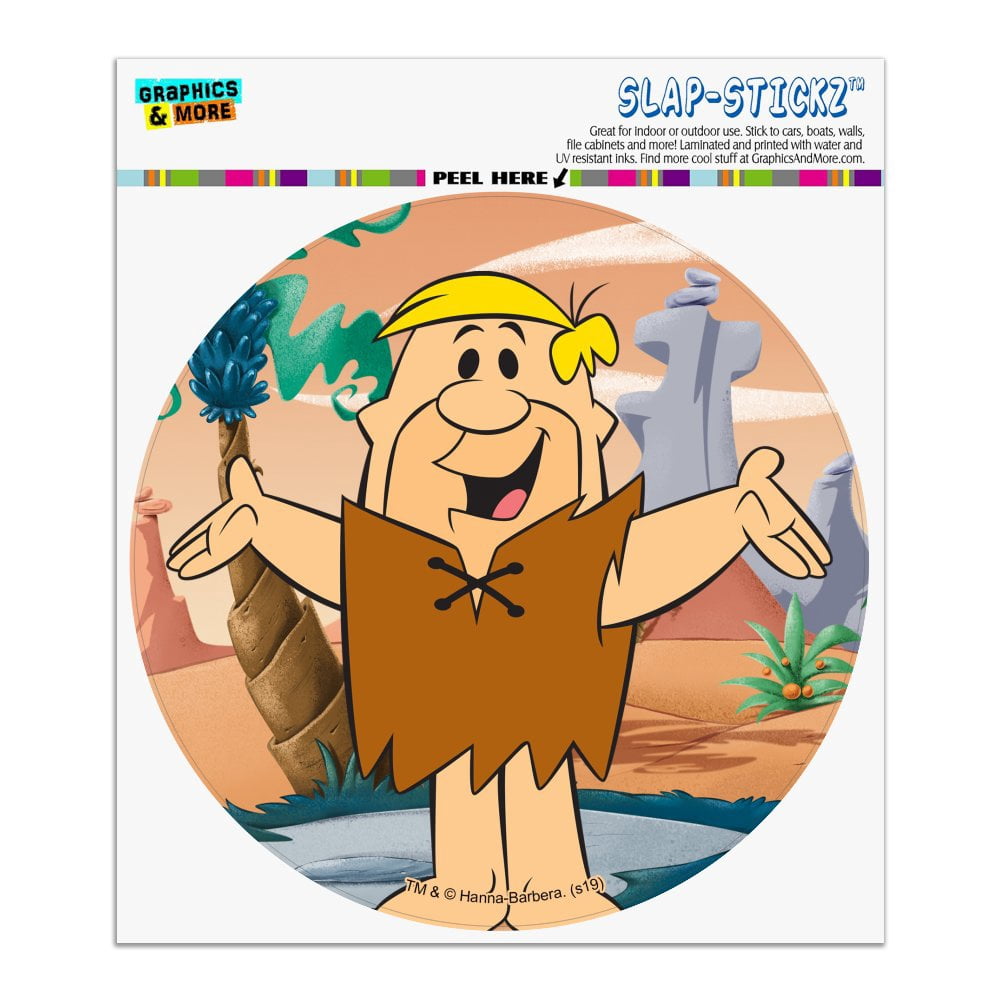 The Flintstones Barney Character Automotive Car Window Locker Circle ...