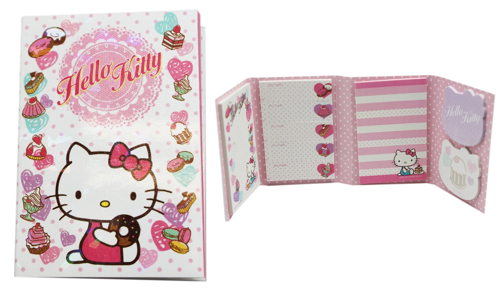 Hello Kitty White Colored Sweets Themed Assorted Sticky Note Book (5 ...