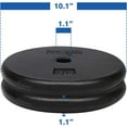 Yes4All 20 lbs Standard Weight Plates, 1 inch Cast Iron Weight Plates ...