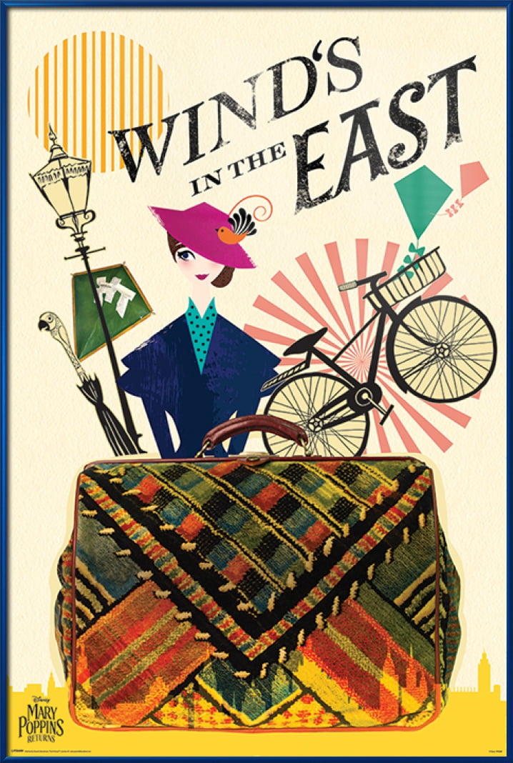 Mary Poppins Returns - Framed Disney Movie Poster (Wind's In The East ...