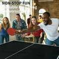 9FT Ping Pong Table Top, Mid-Size Foldable Ping Pong Table Topper for ...