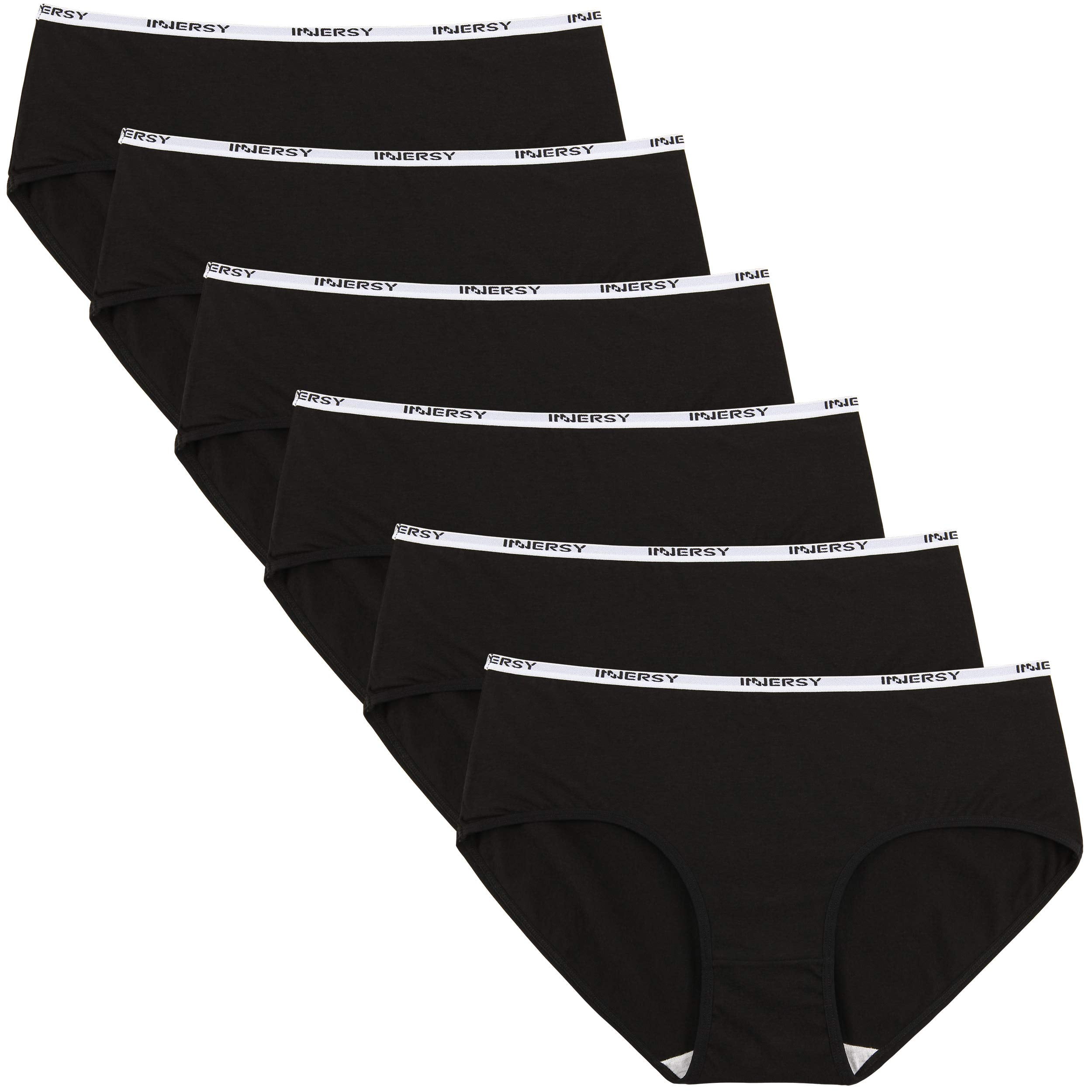 Innersy Womens Underwear Cotton Hipster Panties Low Rise Basics