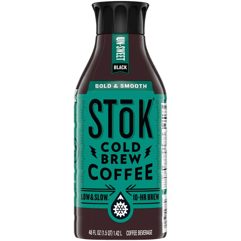 SToK Cold Brew Coffee, Black Unsweetened, 48 Oz. - Walmart.com ...