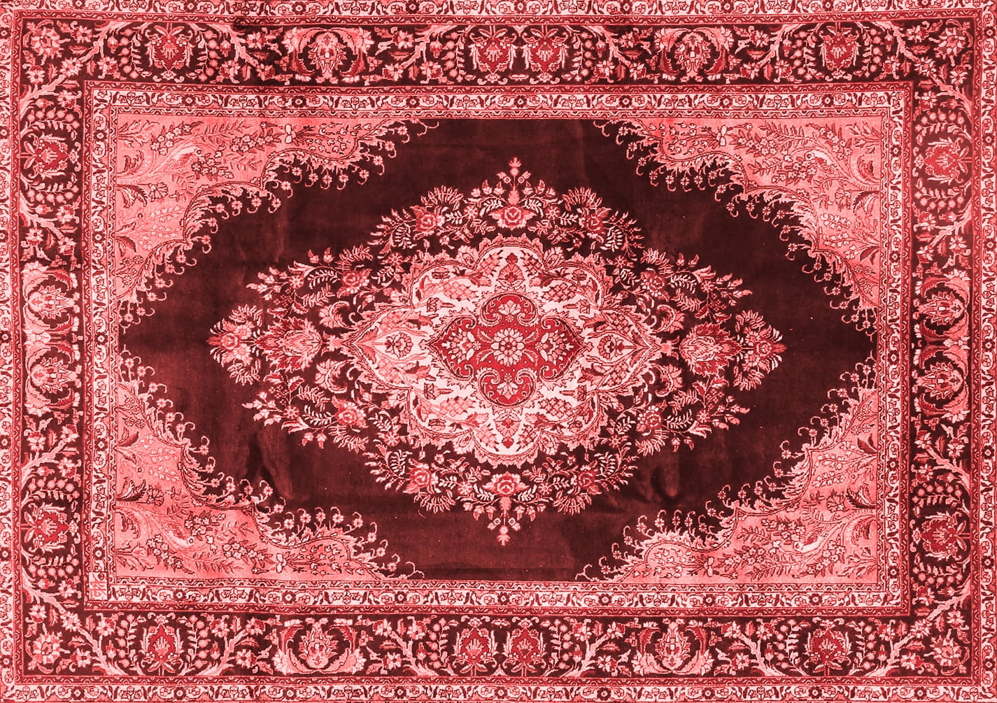 Ahgly Company Indoor Rectangle Medallion Red Traditional Area Rugs, 8 ...