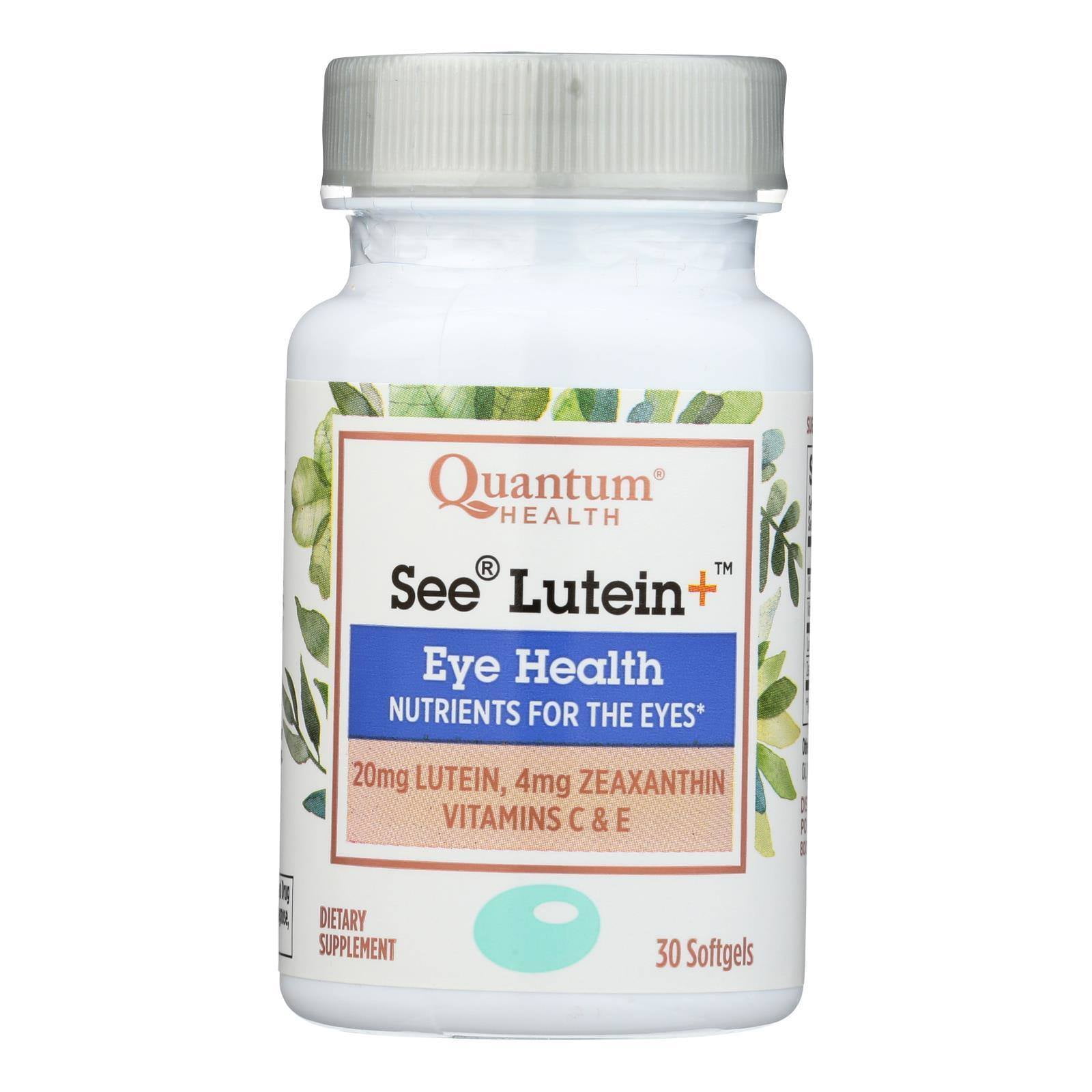 Quantum Research - See Lutein Eye Health - 1 Each - 30 SGEL - Walmart.com