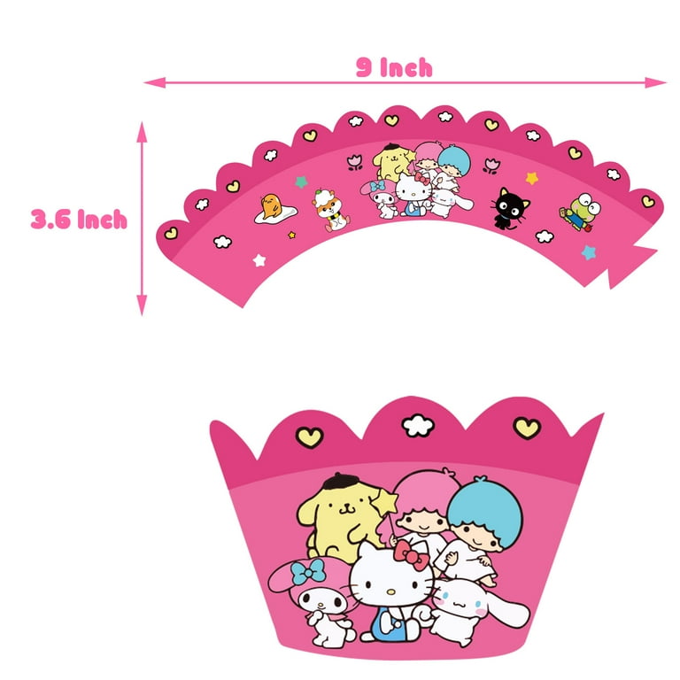 Printable Hello Kitty Cupcake Wrappers