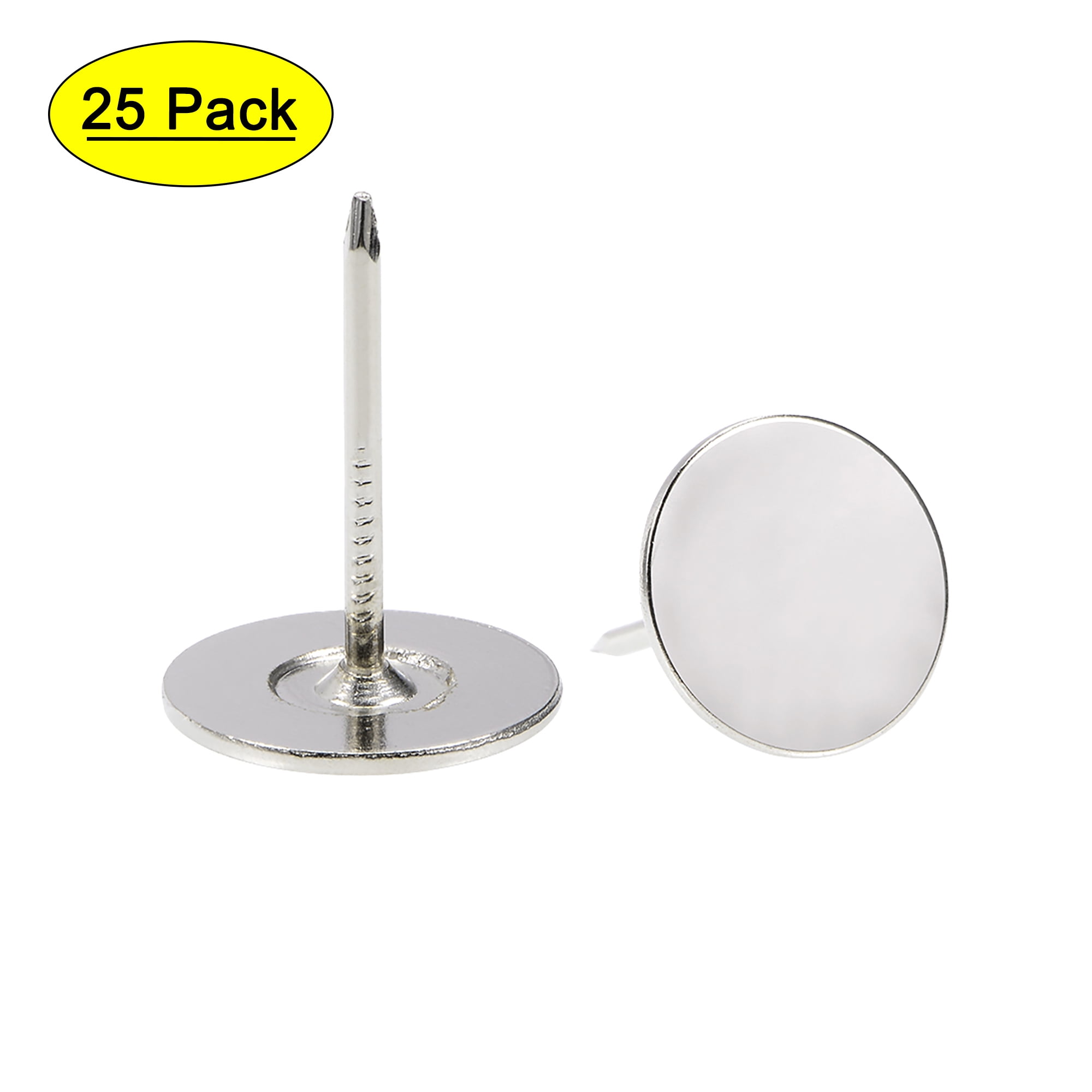 Uxcell 0.75''x0.98'' Upholstery Nails Tacks Flat Head Furniture Nails ...