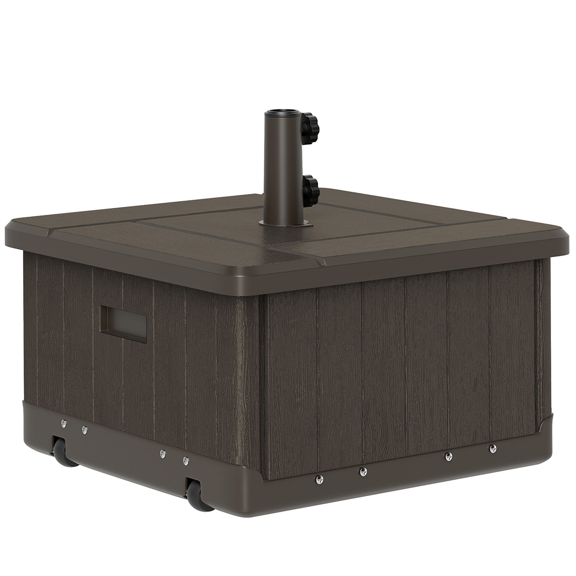 Click here for Outsunny Patio Umbrella Base With Wheels  End Tabl... prices