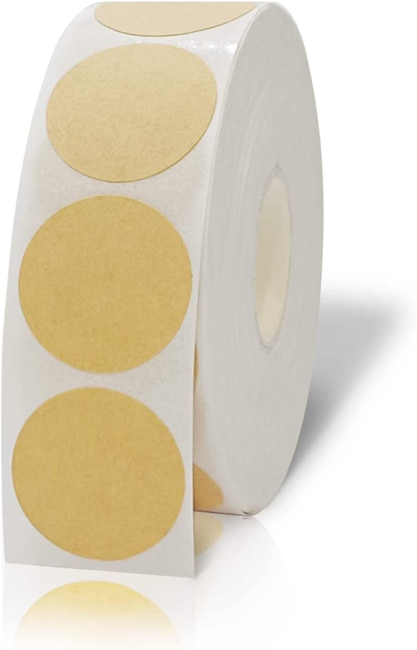Kraft Circle Stickers Dot Stickers, 1 Inch Round Kraft Coding Labels ...