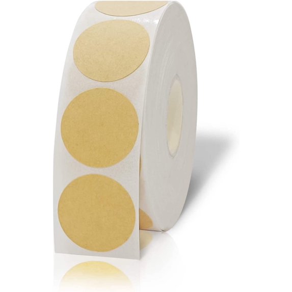 Kraft Circle Stickers Dot Stickers, 1 Inch Round Kraft Coding Labels ...