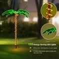 Gymax 5ft Pre-lit LED Rope Light Palm Tree Hawaii-Style Holiday Decor w ...