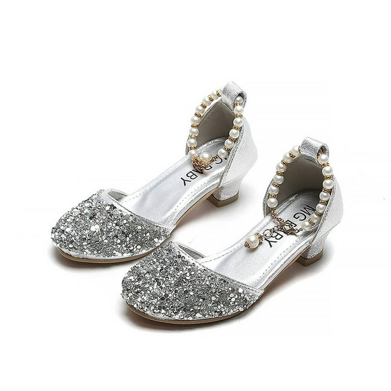 9-10 Years Girls Sandals Glitter Dress Shoes Princess, 43% OFF