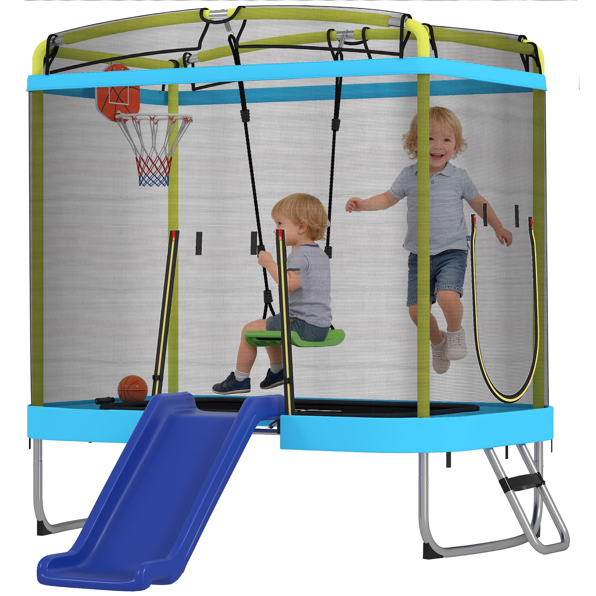 Click here for Qaba 70 X 47 Trampoline For Kids Indoor & Outdoor... prices
