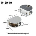 Glass Clip Glass Fixing Clip 4pcs Cabinet Hinges Frame Furniture Hardware Zinc Alloy Suitable